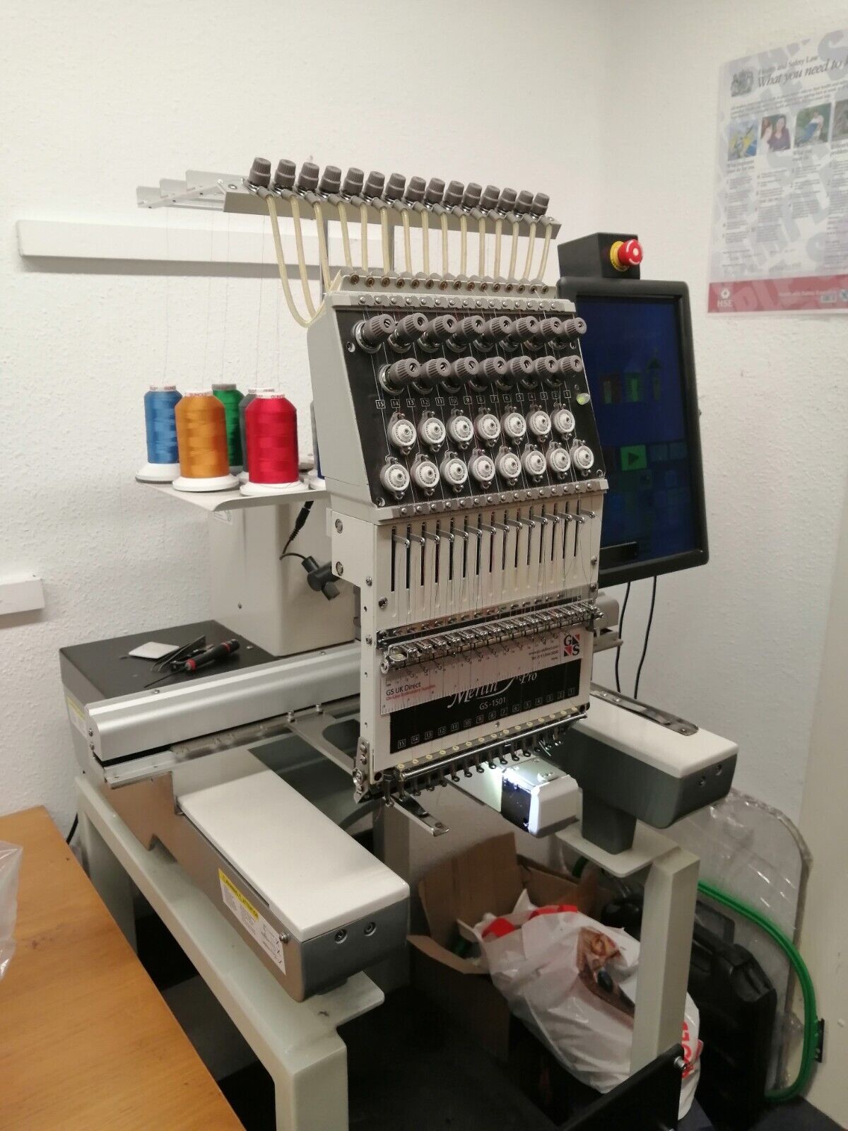 Merlin Pro 1501 – 15 Needle Single Head Embroidery Machine with Cap ...
