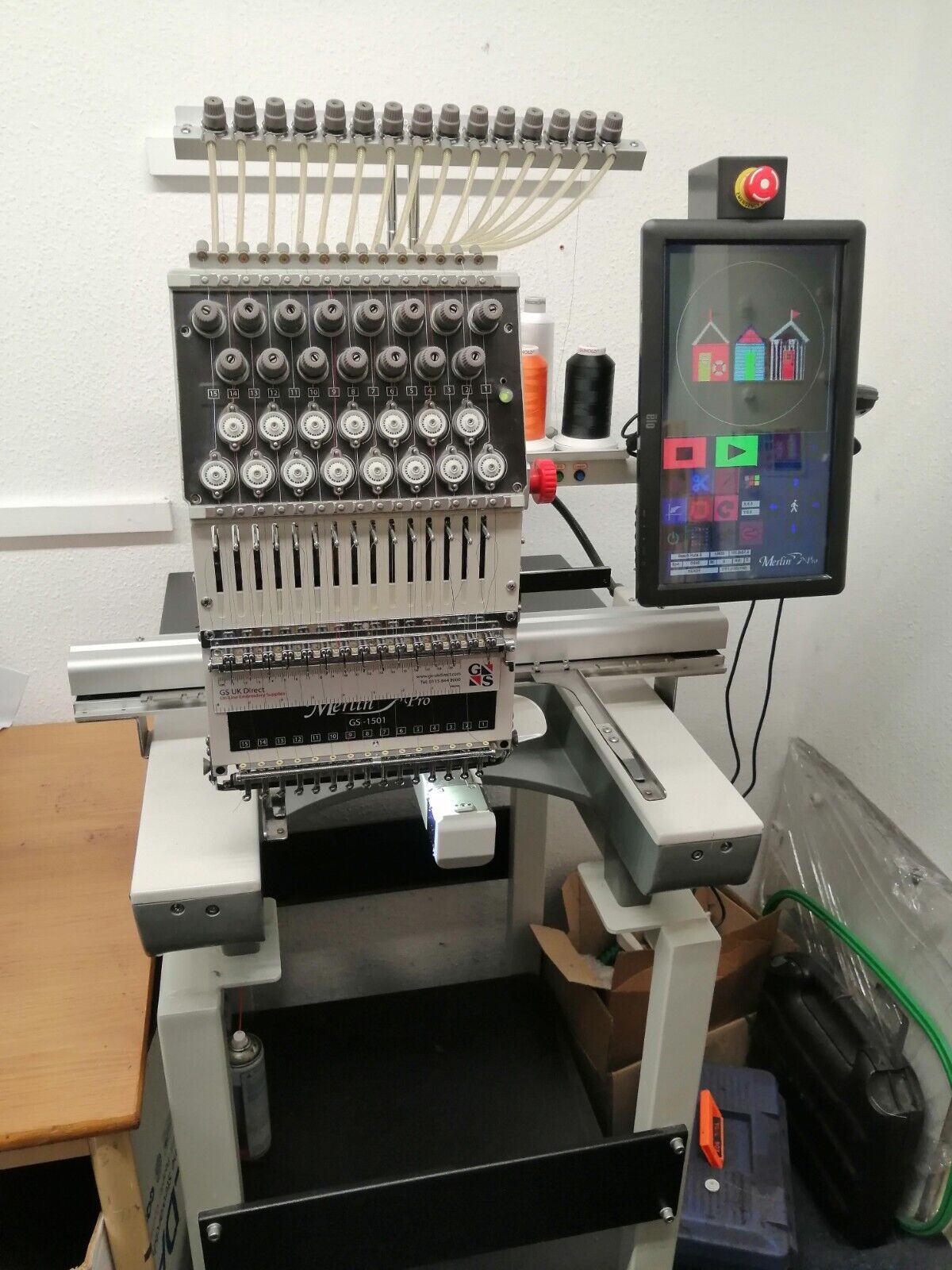 Merlin Pro 1501 – 15 Needle Single Head Embroidery Machine with Cap ...